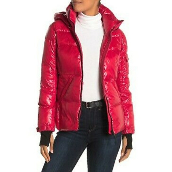 S13 | Jackets & Coats | S3 By Sam Red Puffer Jacket | Poshmark